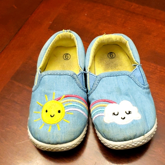 Shoes | Sun Rainbow Cloud Toddler Slip On Shoes | Poshmark
